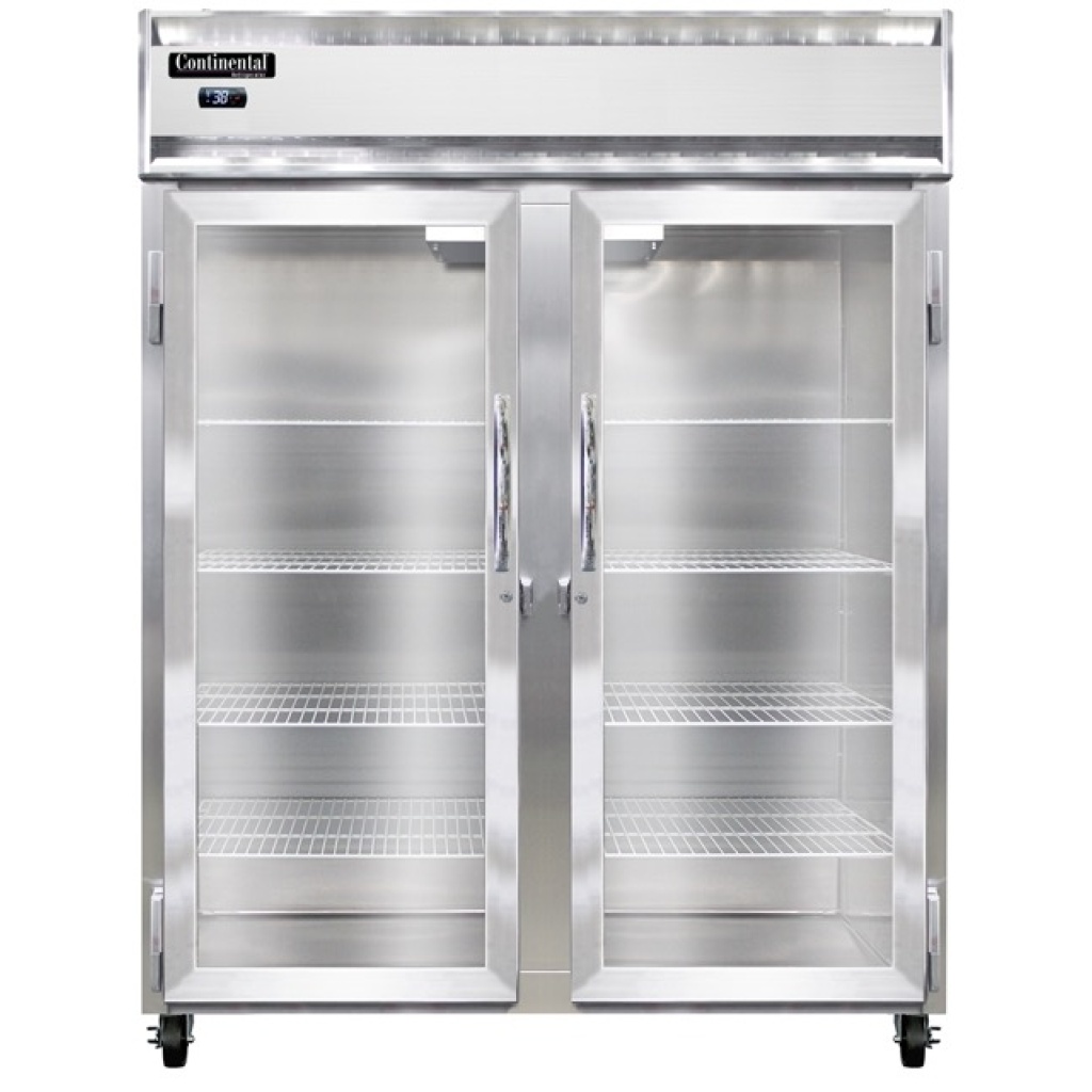 2RENGD 2-Section Commercial Reach-In Display Refrigerator Extra Wide ...