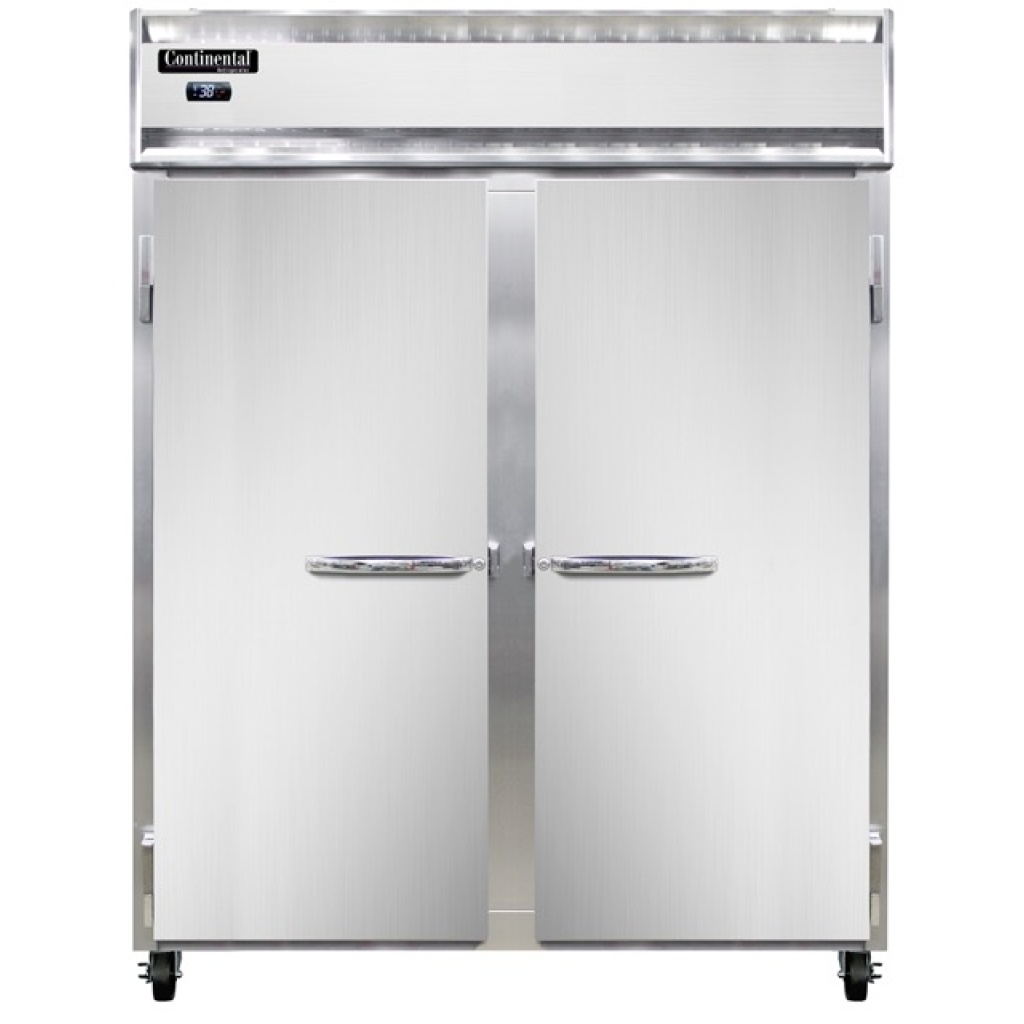2RENPT 2-Section Commercial Pass-Thru Refrigerator Extra Wide ...