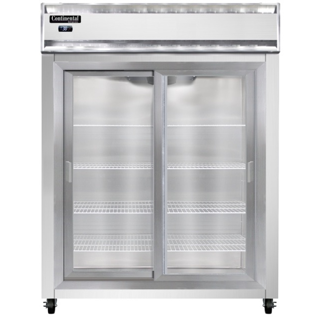 2RESNSGD 2-Section Commercial Shallow Depth Reach-In Display ...