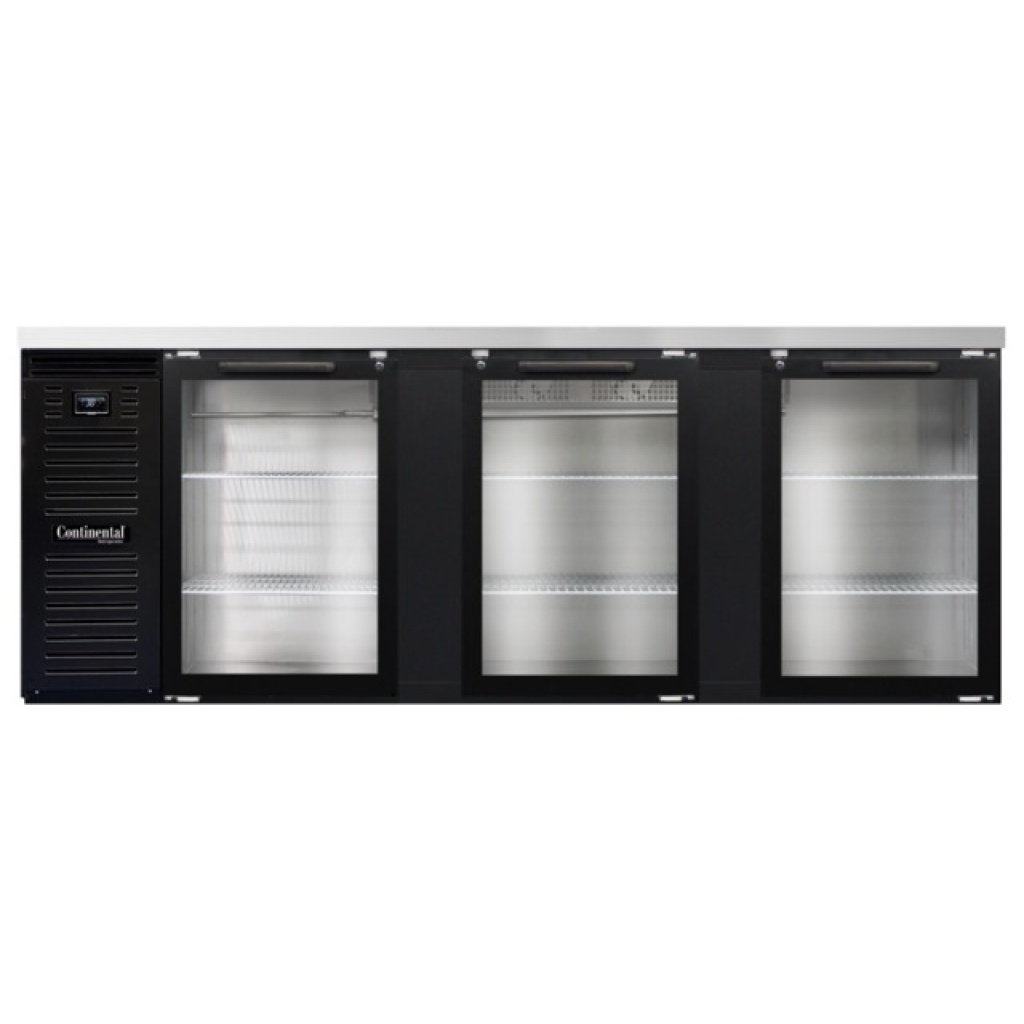 BB90NGD 90" Commercial Back Bar Display Cooler - Continental Refrigerator
