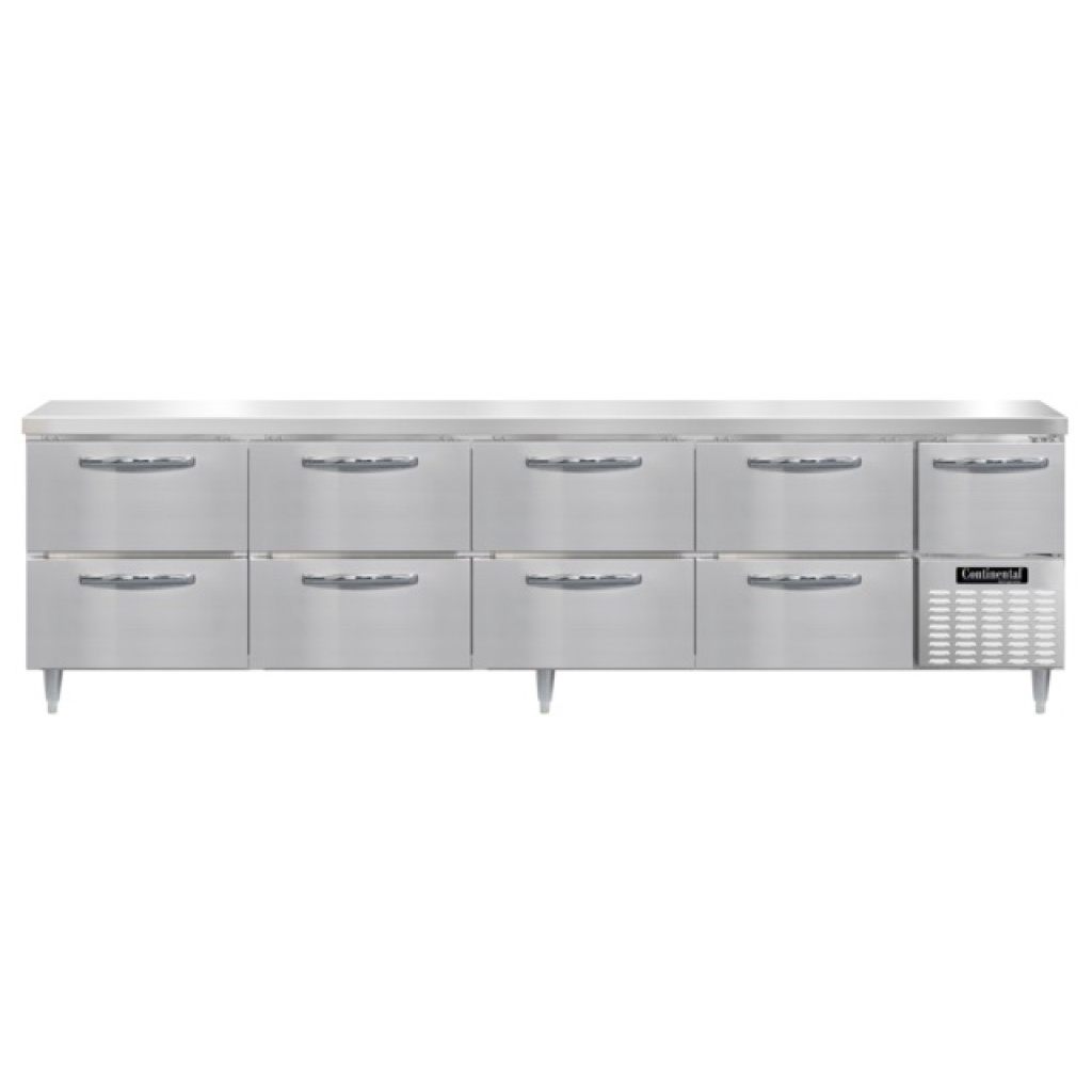 DRA118NSS-D 118" Commercial Designer Line Base Model Worktop ...