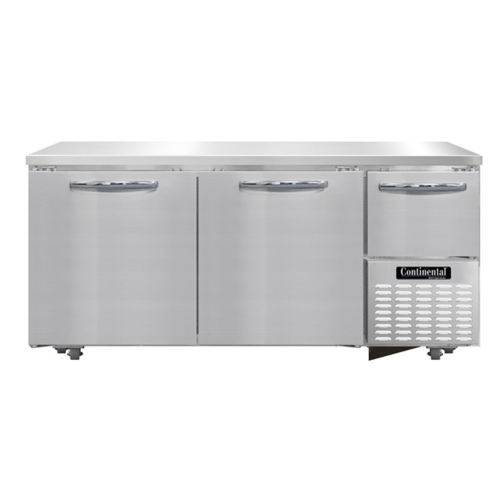 RA68N-U 68" Commercial Base Model Undercounter Refrigerator ...