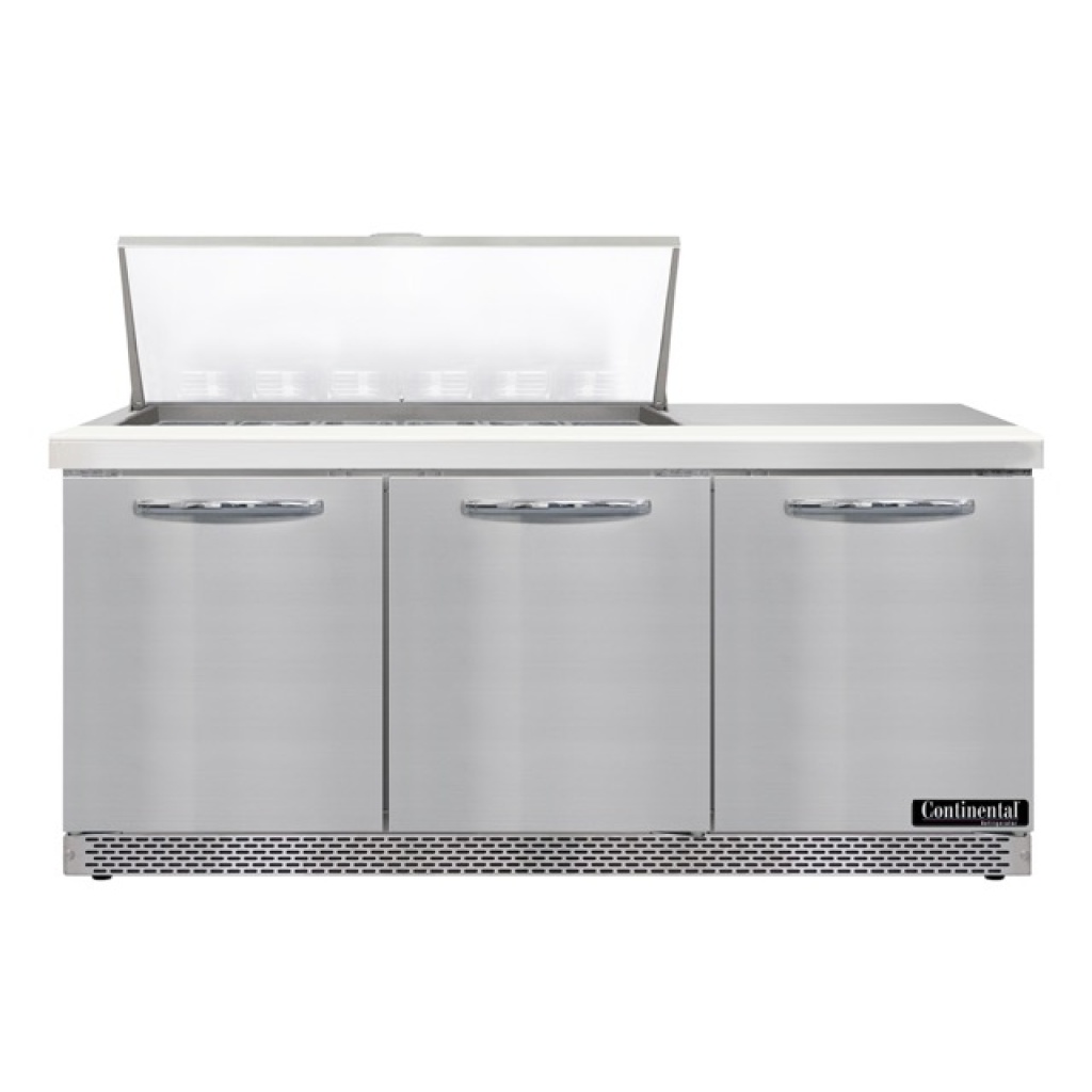 SW72N18M-FB 72" Commercial Sandwich Prep Unit - Continental Refrigerator